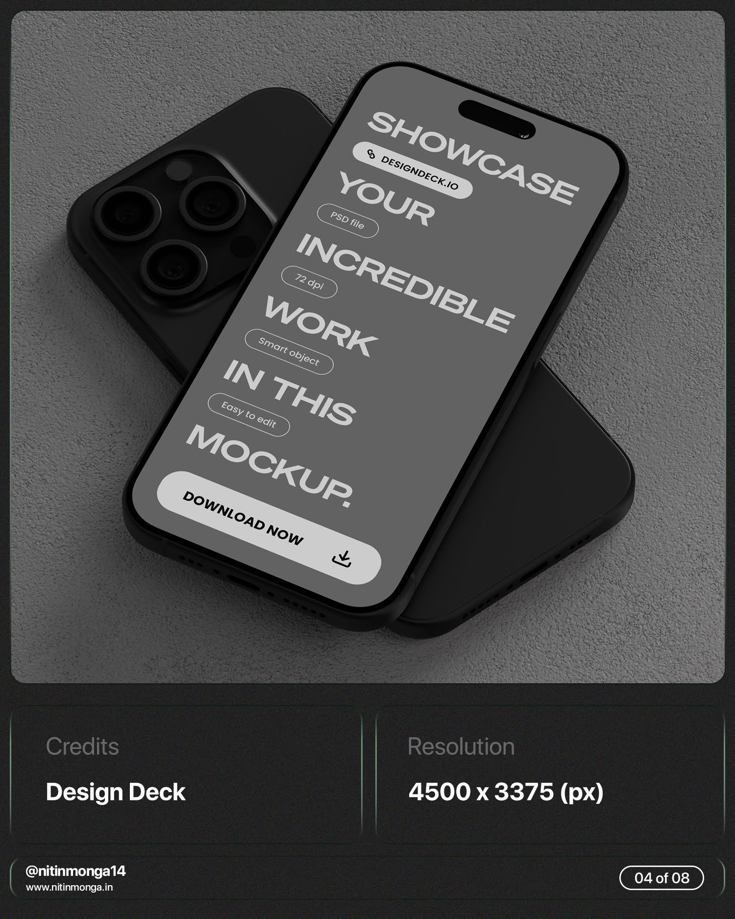 6 Realistic IPhone Mockup PSD Templates Free Download
